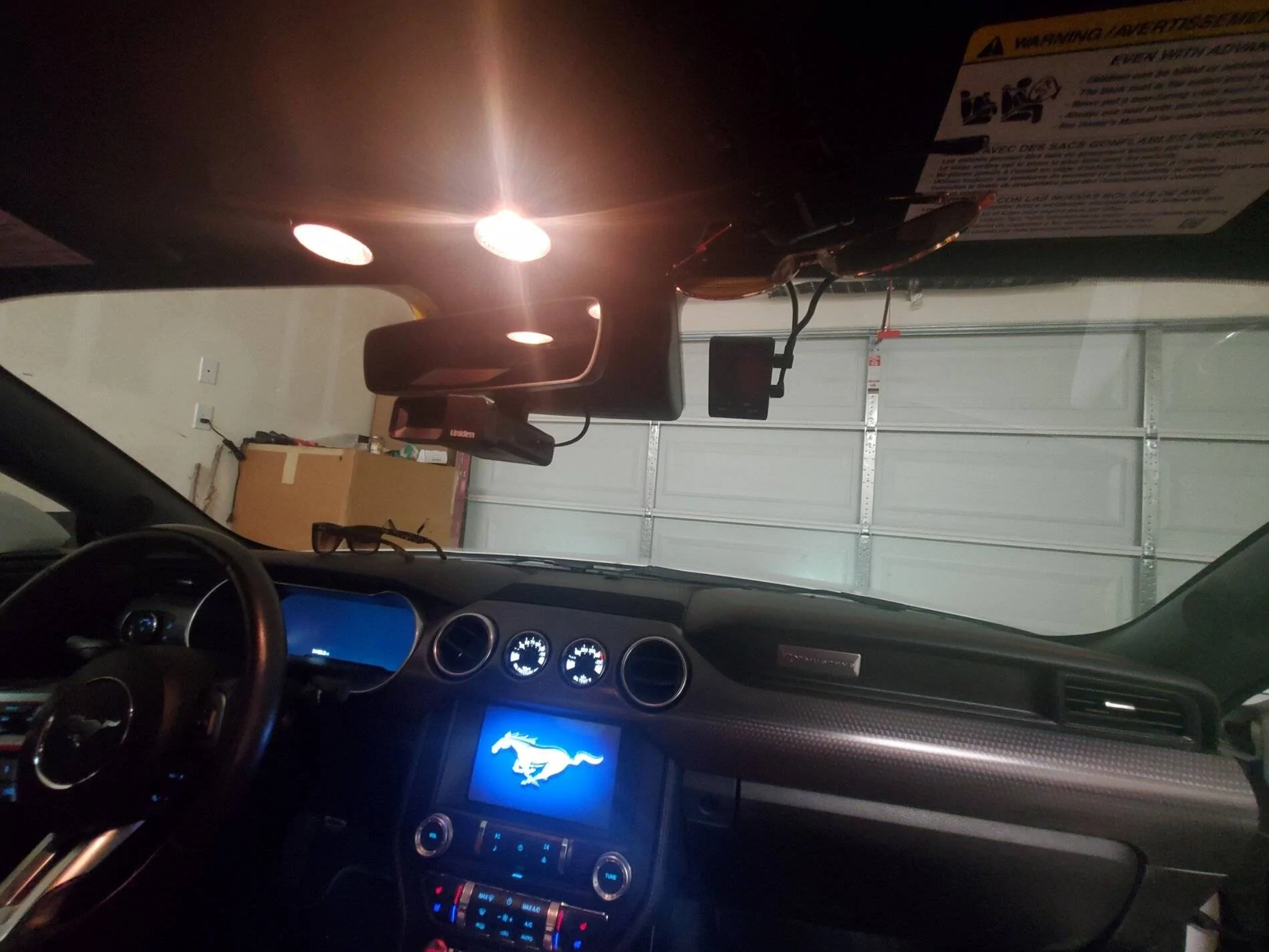 Where to mount dashcam w/ Safe & Smart package? | 2015+ S550 Mustang ...