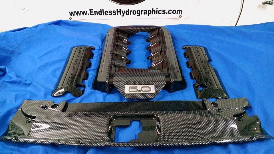 Hydrodipped engine covers | 2015+ S550 Mustang Forum (GT, EcoBoost ...