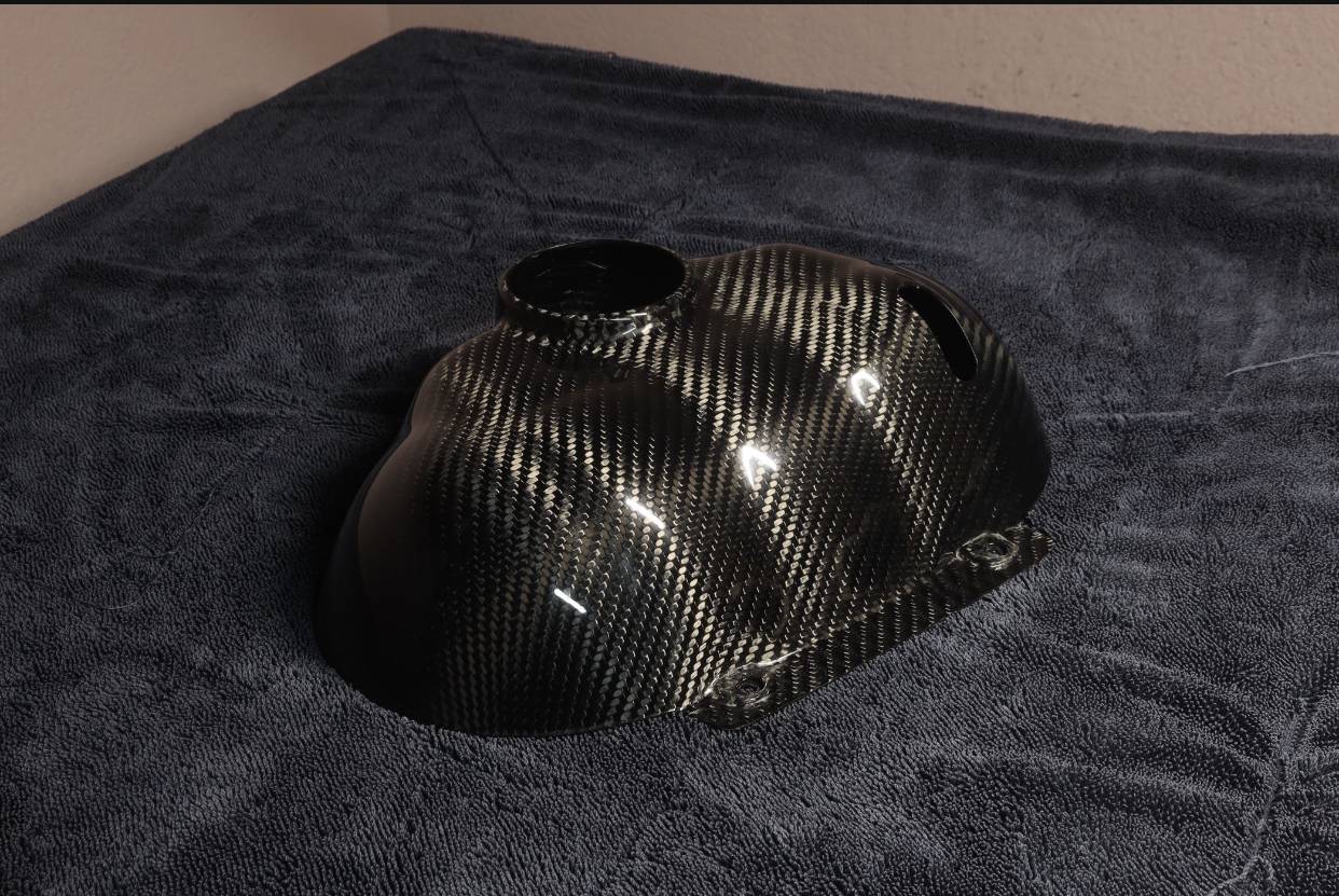 California - Carbon Fiber coolant Reservoir Cover | 2015+ S550 Mustang ...