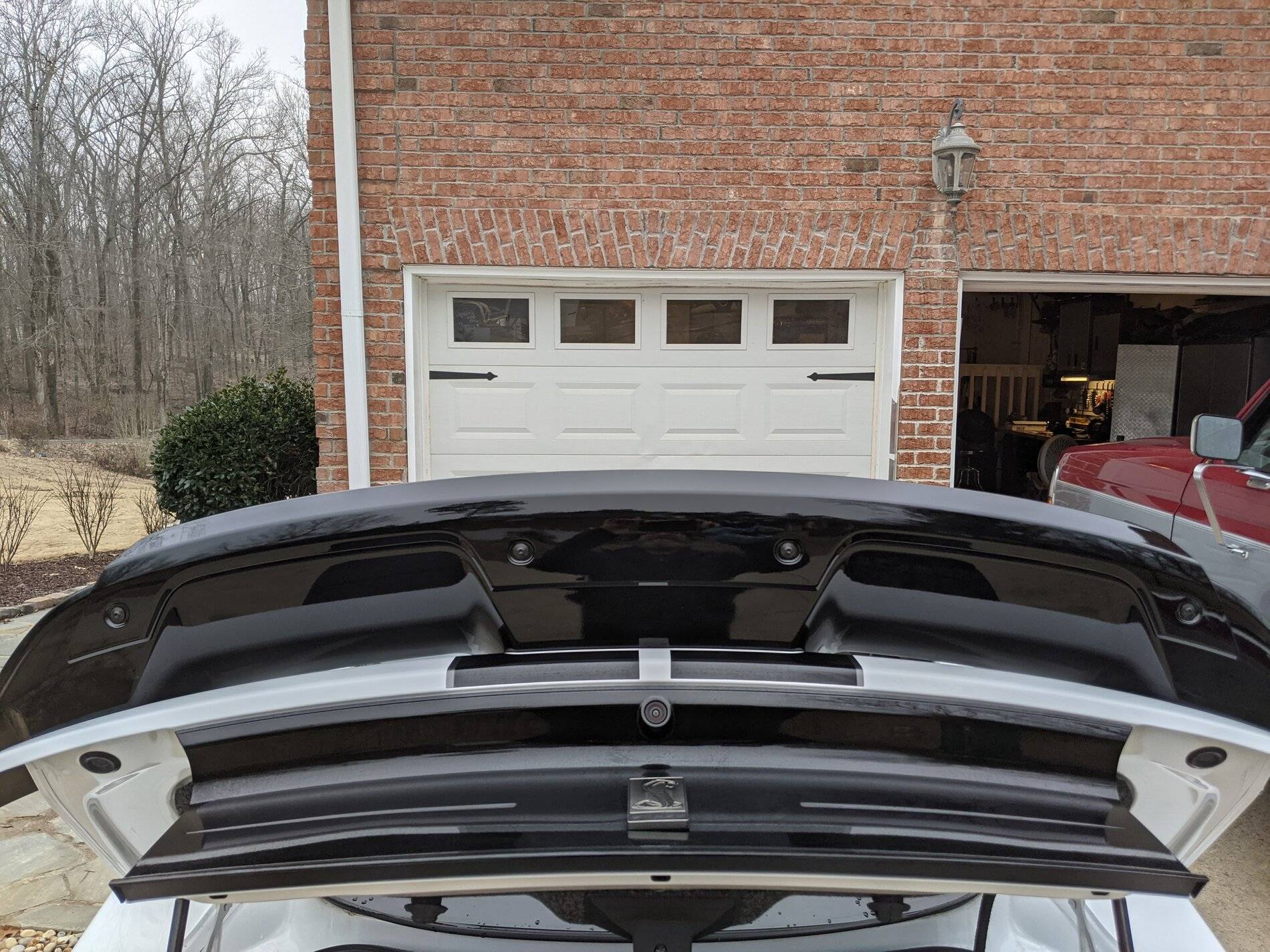 More smallish mods - trunk toolkit, Gurney flap, and hood struts | 2015 ...