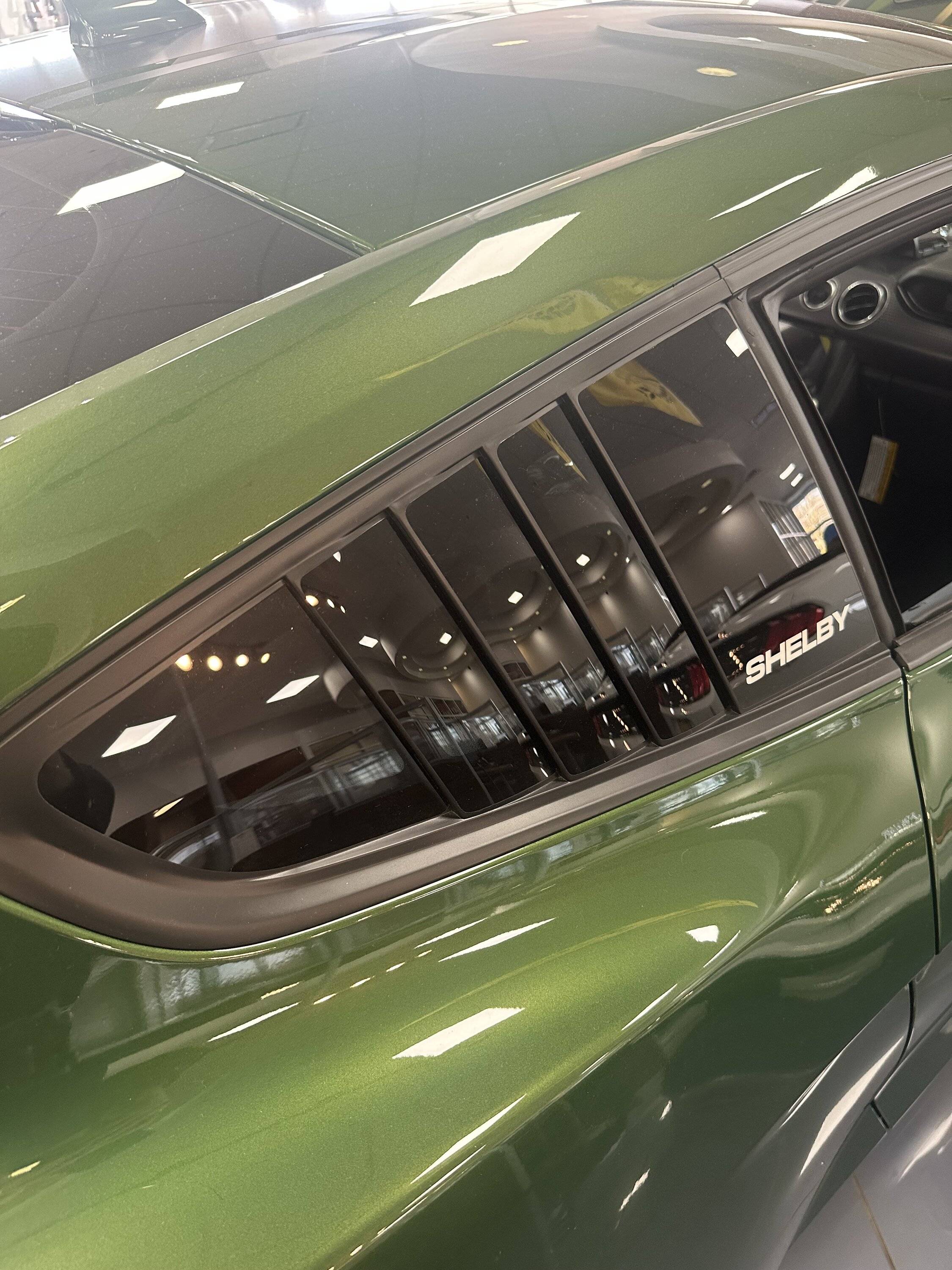 Louvered Quarter Windows on Shelby Super Snake | 2015+ S550 Mustang ...