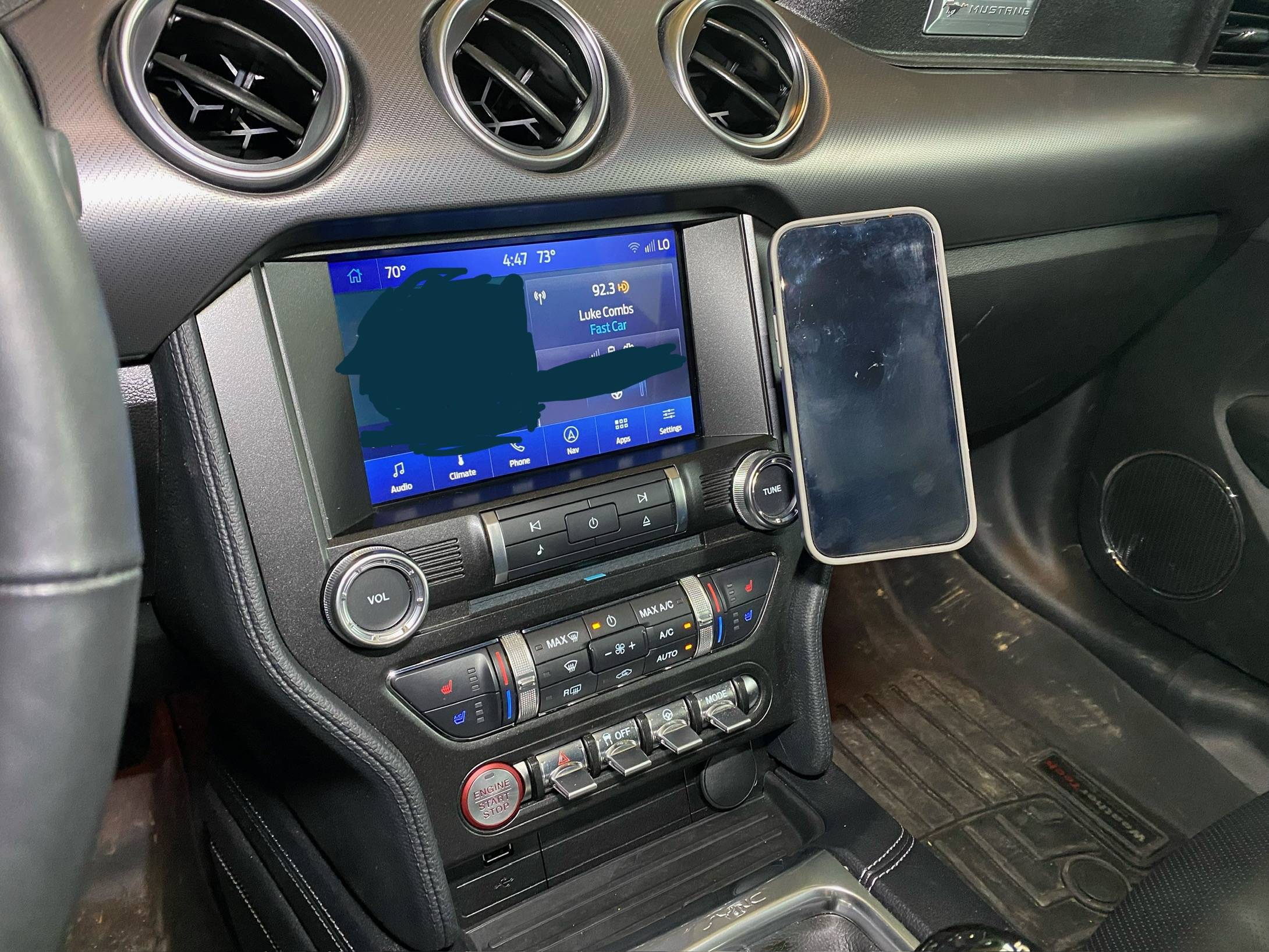 Installed the Course Motorsports Phone Mount today | 2015+ S550 Mustang ...