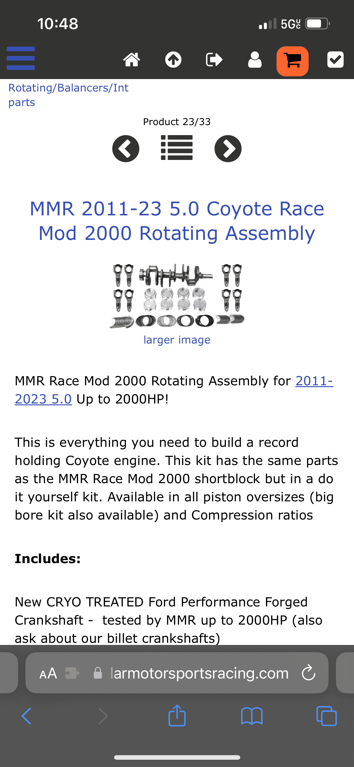Mmr rotating assembly any good? | 2015+ S550 Mustang Forum (GT ...