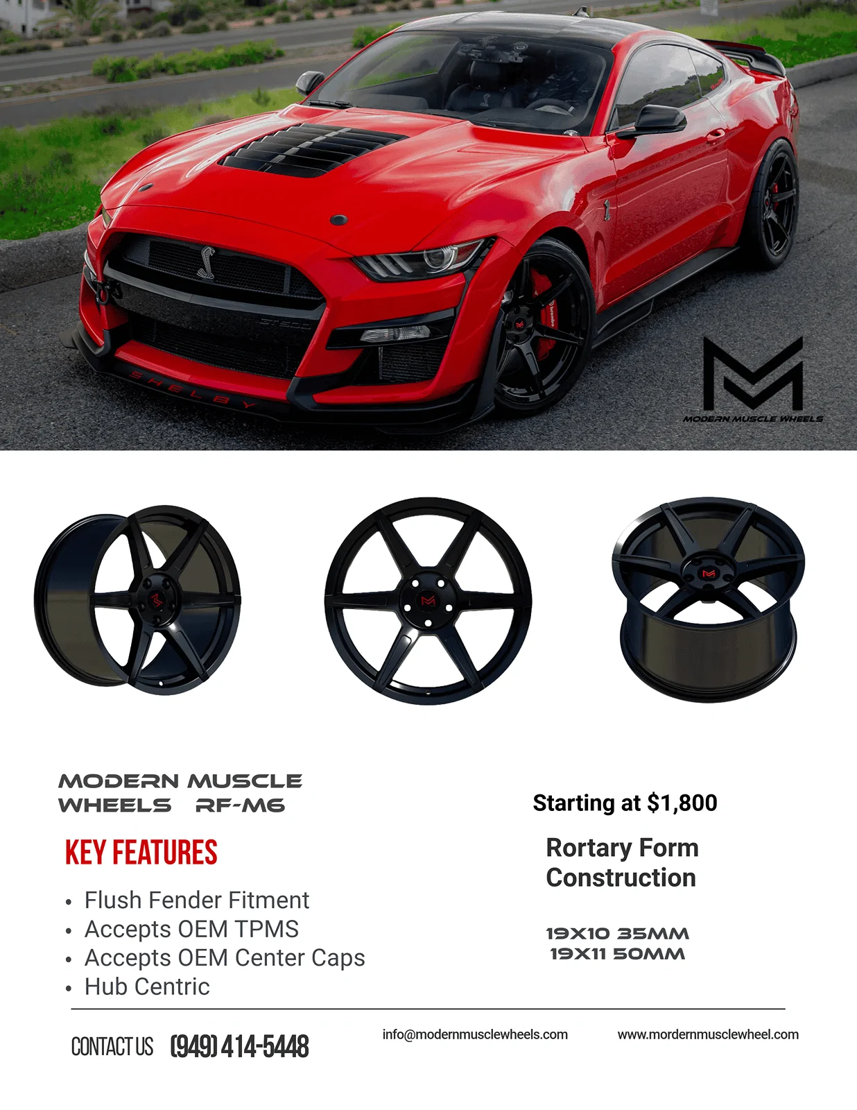 Modern Muscle Rotary Forged Wheels for Mustang Ecoboost, GT, S550, S650 ...