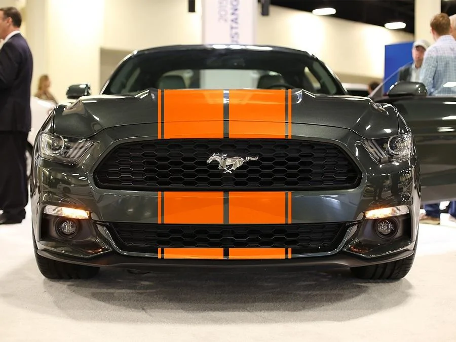 Magnetic grey 2017 : Orange strips | 2015+ S550 Mustang Forum (GT ...