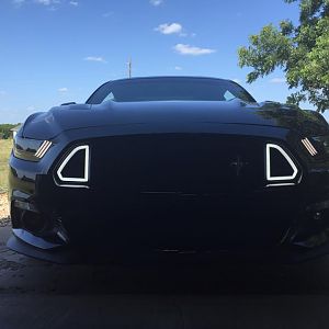 RTR upper and lower grille with lights | 2015+ S550 Mustang Forum (GT ...