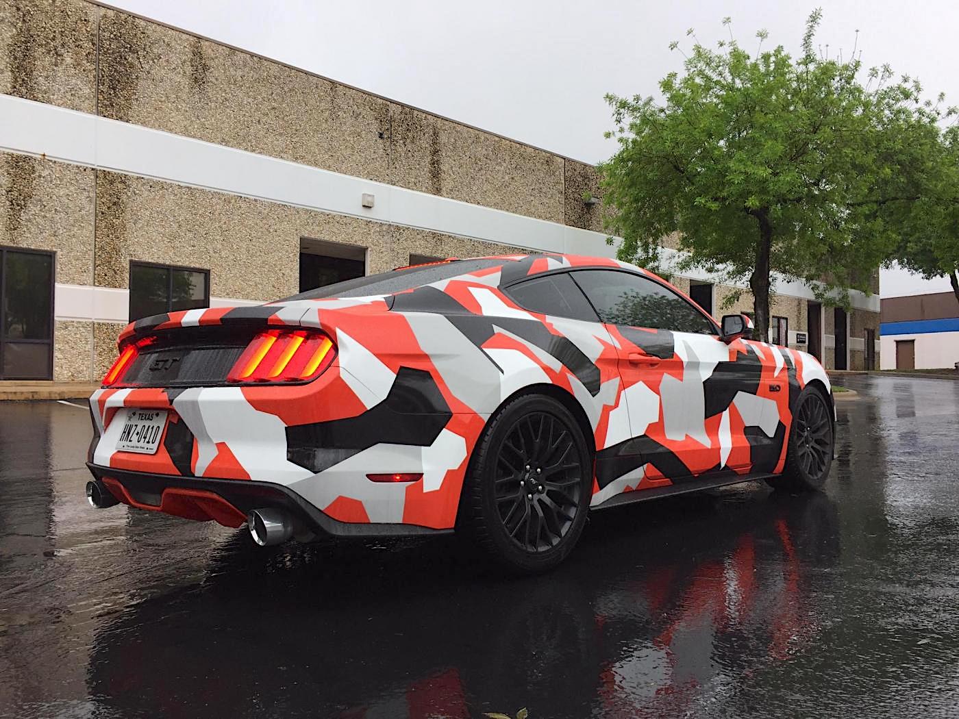 Camo Wrap 2015 Mustang 2015 Mustang Forum News Blog S550 Gt Gt350 Gt500 I4 V6