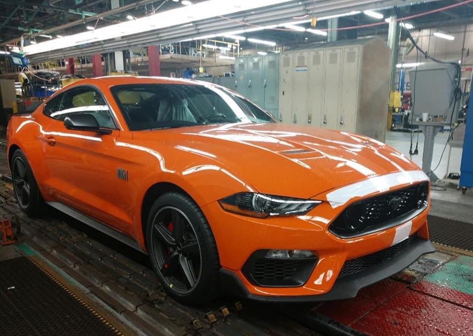 Mach 1 assembly line pictures - no hood decals | 2015+ S550 Mustang ...