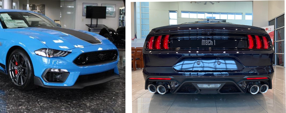 2022 Mach 1 in new Mischievous Purple Metallic and Grabber Blue Colors ...