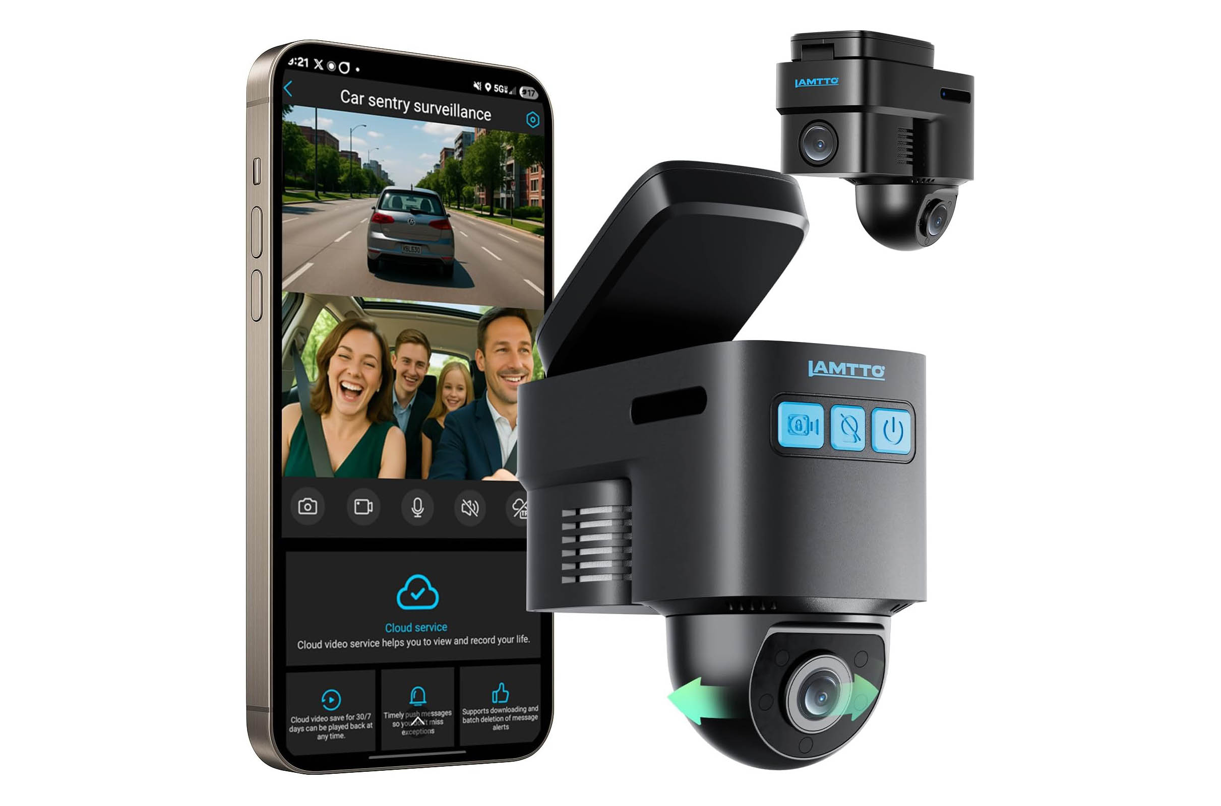 Lamtto DC22 Car Security Dashcam Camera Lets You Monitor Your Mustang ...